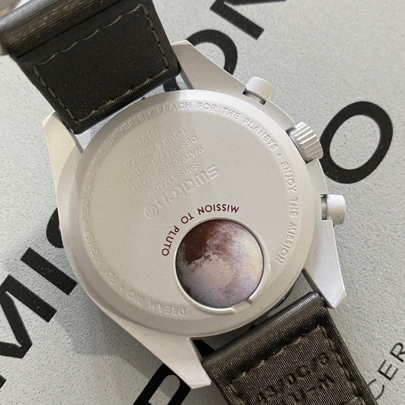 Swatch | Accessories | Mission To Pluto Bioceramic Moonswatch Watch ...